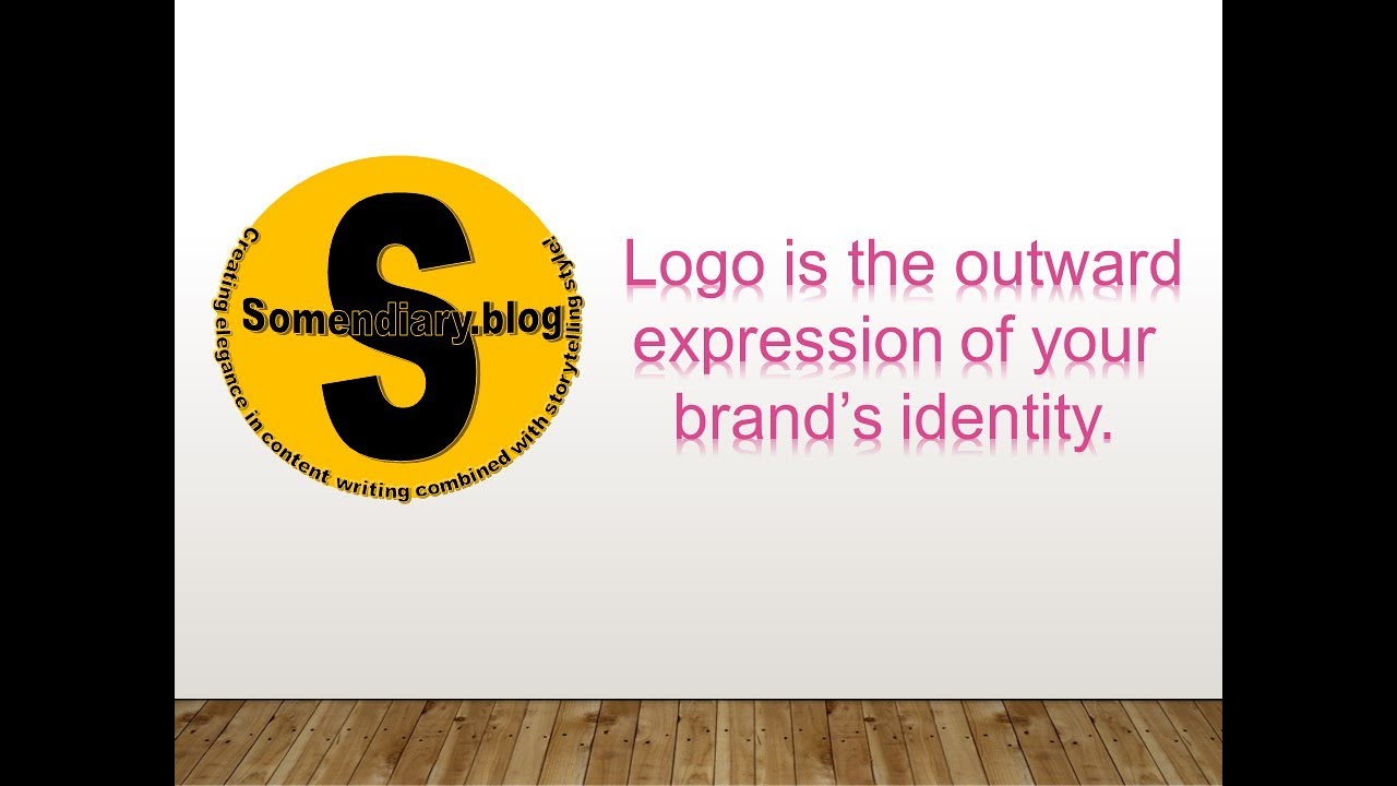 Logo is the outward expression of your brand's identity. - YouTube