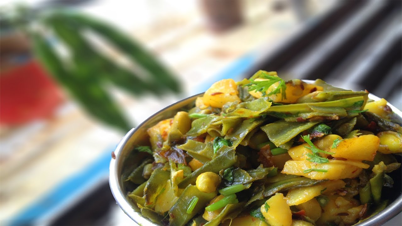 घेवडा बटाट्याची सुकी भाजी रेसिपी | Ghevda Batatyachi Suki Bhaji Recipe ...