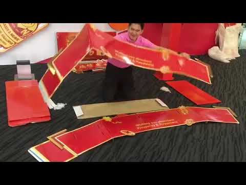 F&N CNY 2020 arch setup - YouTube