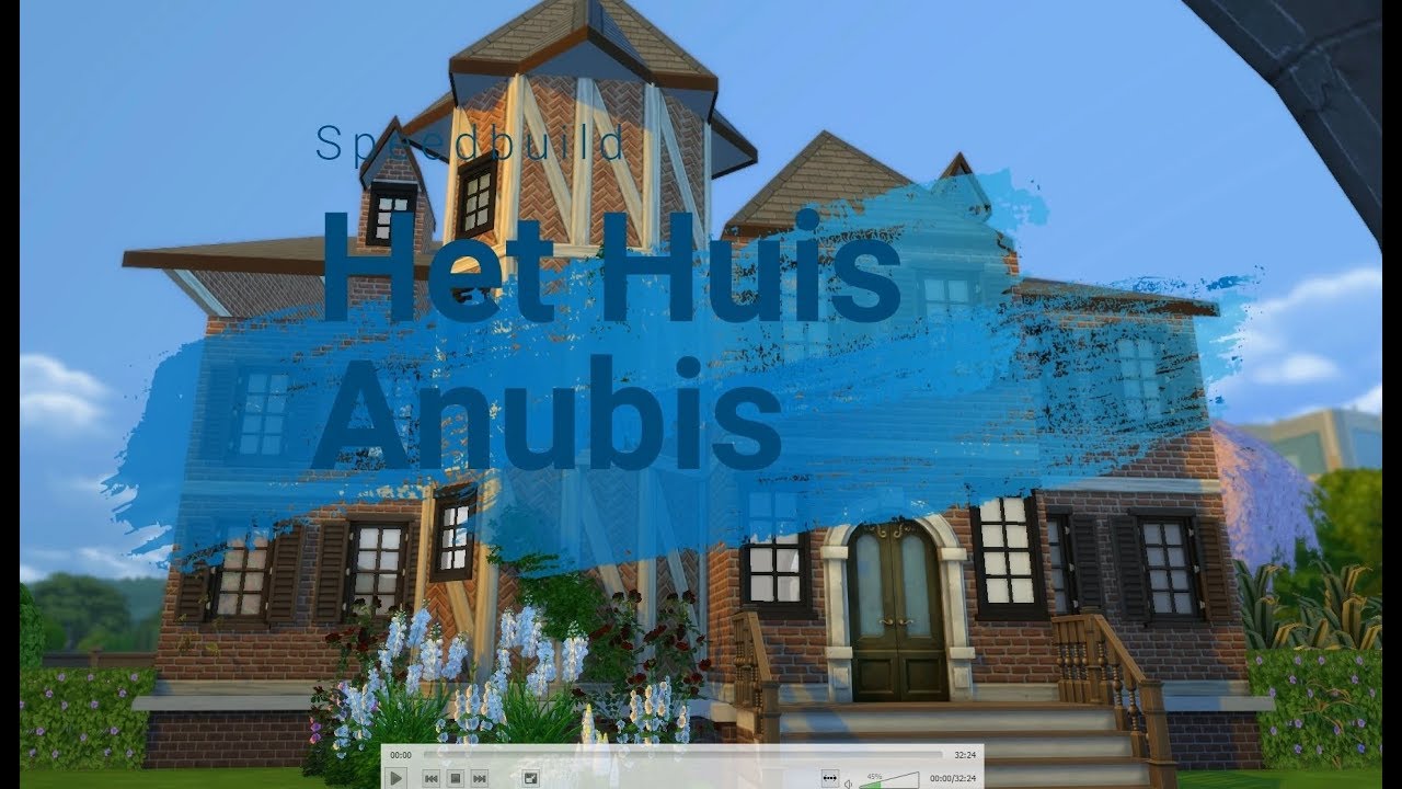 Sims 4 Het huis Anubis Speedbuild - YouTube