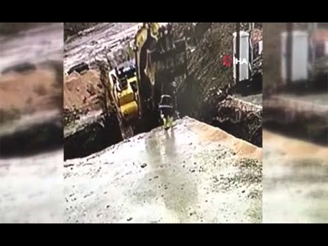 TALİHSİZ İŞÇİDEN GERİYE BU GÖRÜNTÜLER KALDI
