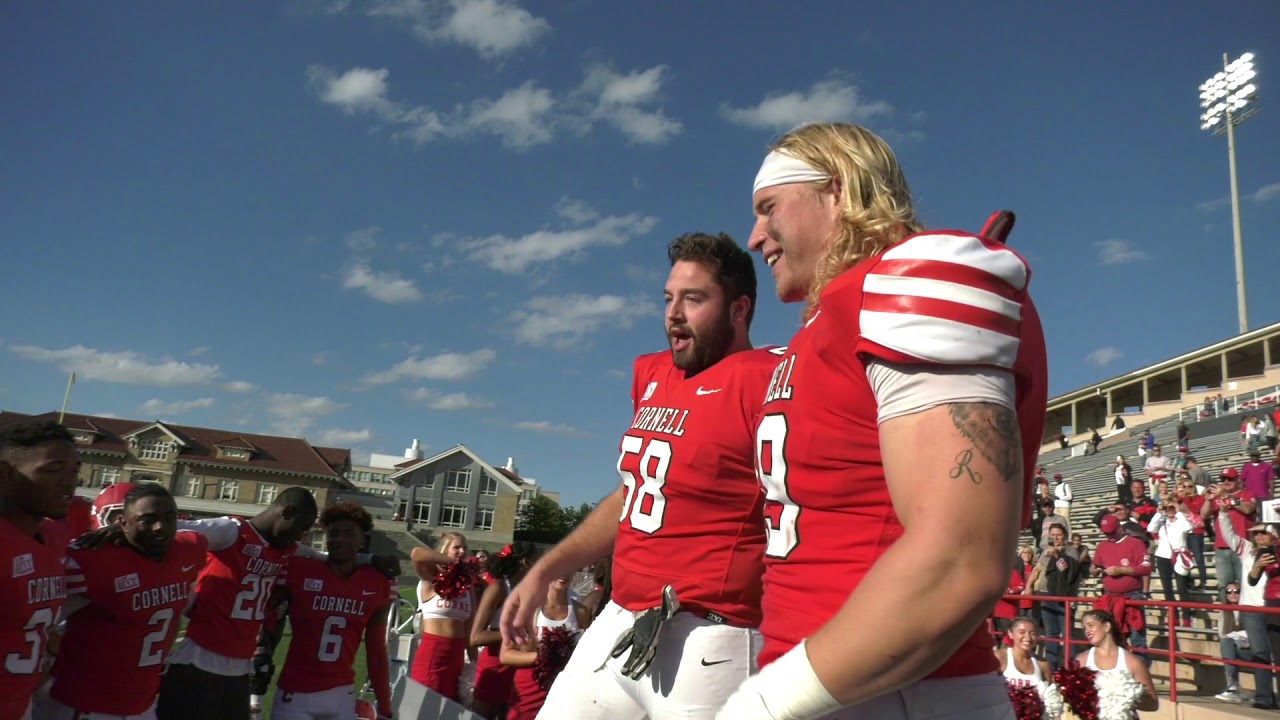 Big Red Football beats Sacred Heart, 43-24 - YouTube