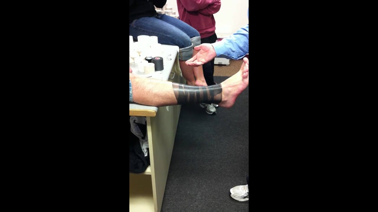 Shin Splint Taping Techniques - YouTube