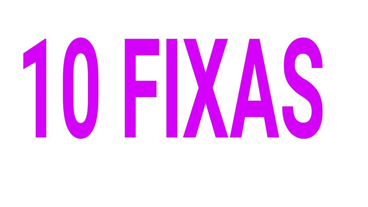 10 FIXAS 2 DE 14 PONTOS - YouTube