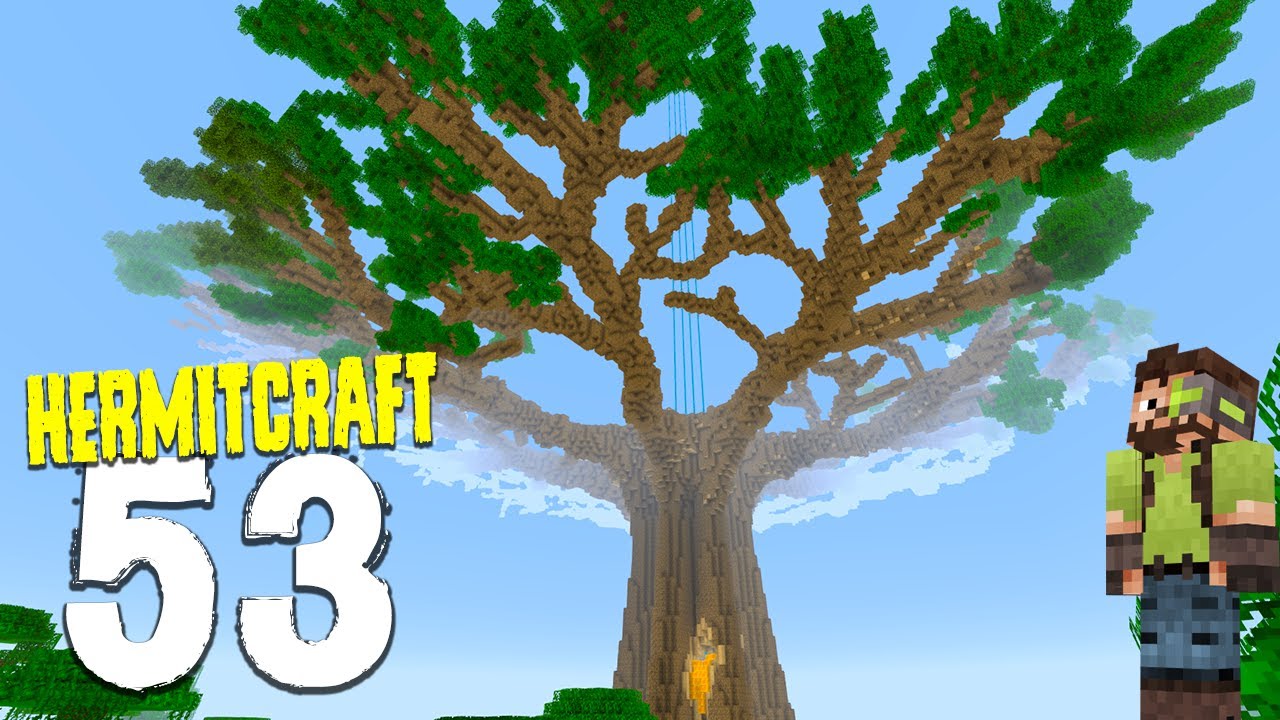 HermitCraft 7: 53 | LEAVES LEAVES OMEGA TREE - YouTube