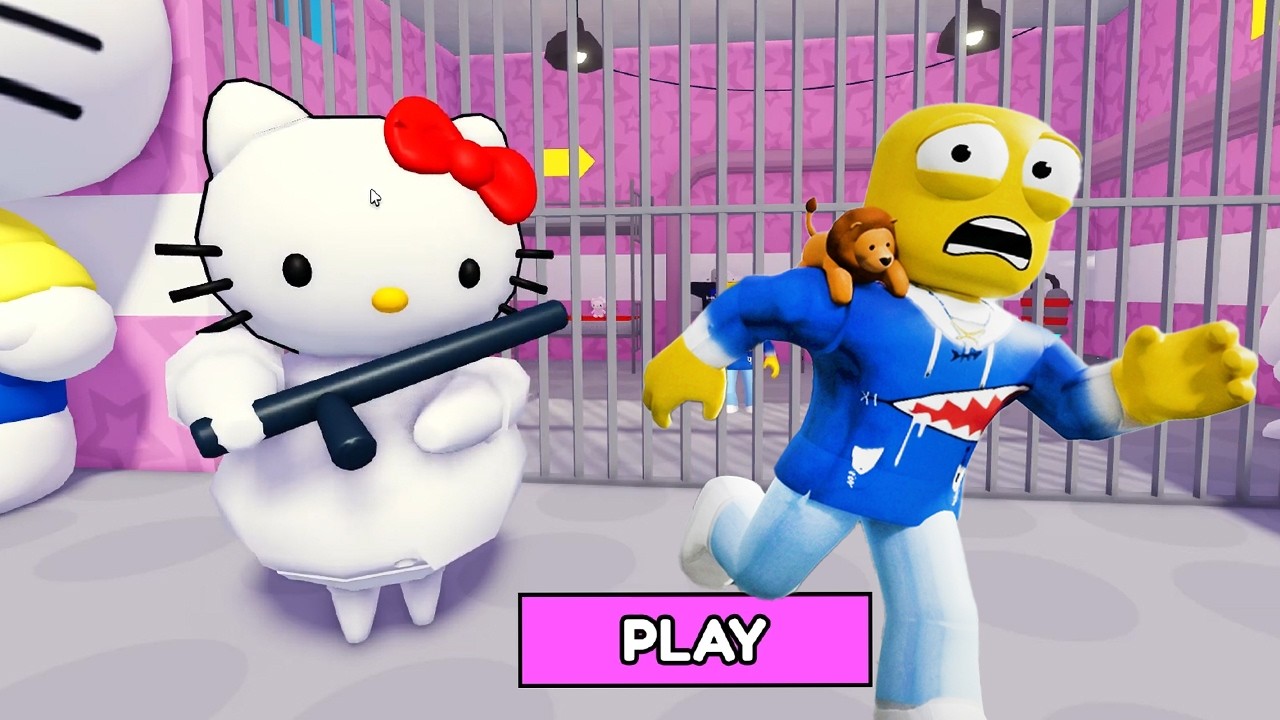 LA PRISON DE HELLO KITTY EST DANGEUREUSE (HELLO KITTY'S PRISON RUN ...