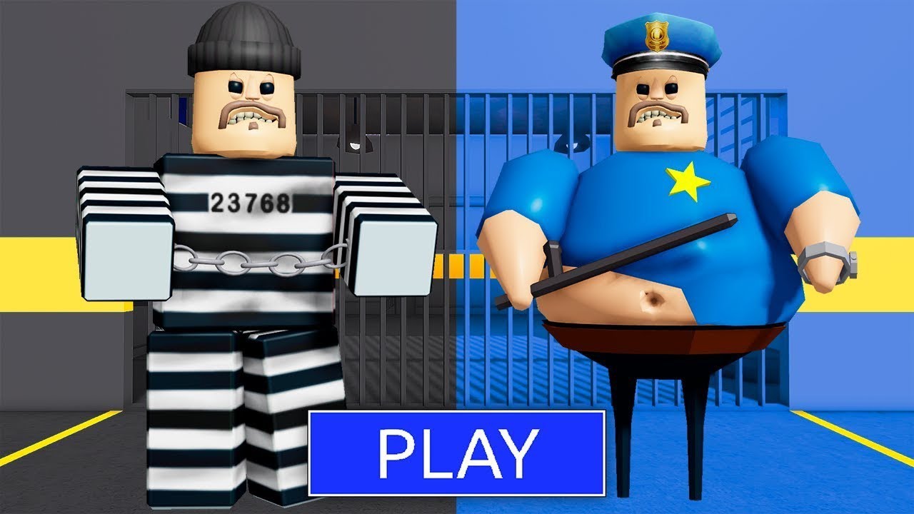 BARRY THIEF VS BARRY POLICE PRISON RUN OBBY ROBLOX - YouTube