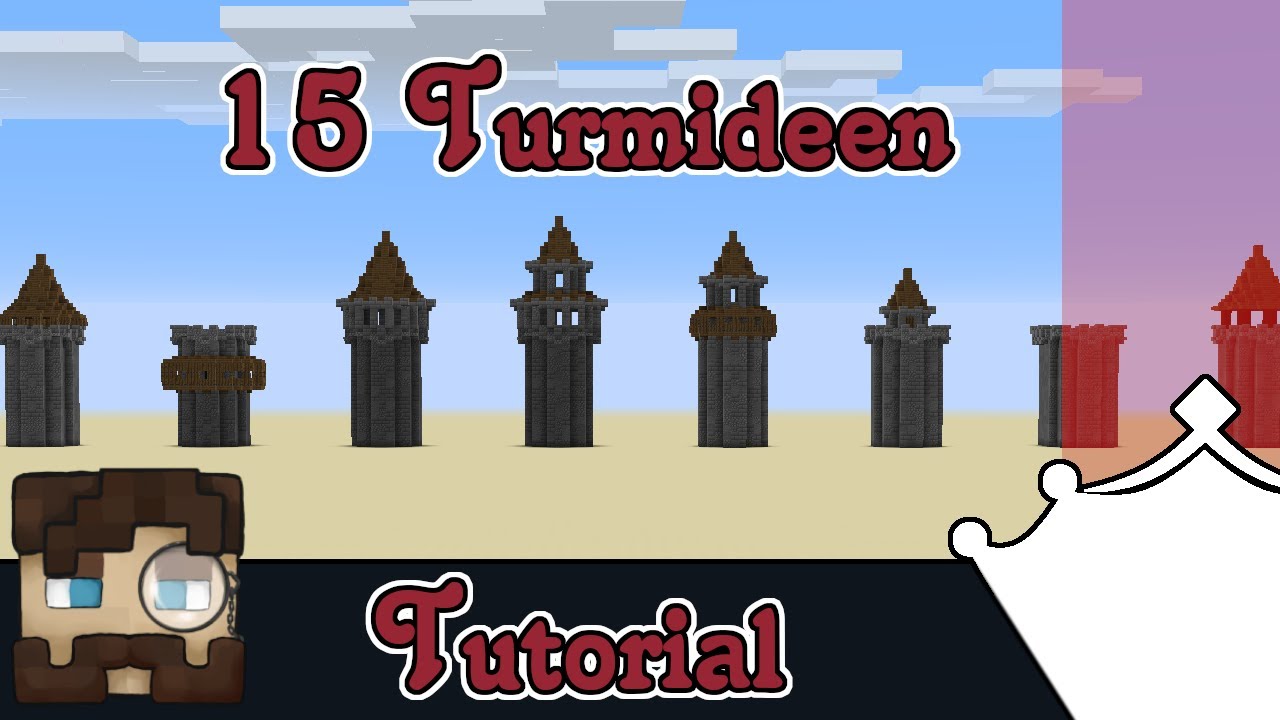 Minecraft Bautipps ️ Ep.07 - 15 TURMIDEEN - Türme variiren, gestalten ...