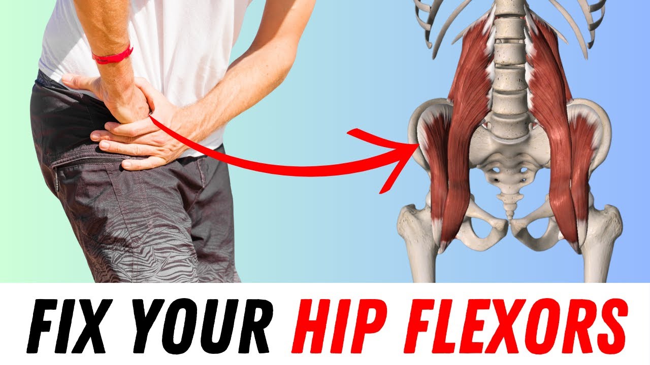 Fix your tight HIP FLEXORS for Good! (3 easy exercises) - YouTube