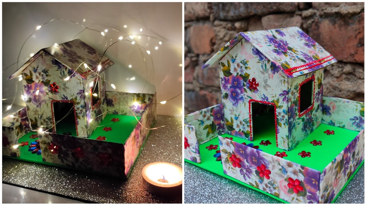 How to make GHARONDA for Diwali. DIY diwali decor idea. DIY Cardboard ...