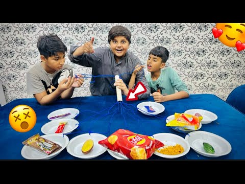 Pull the string Challenge game to see their luck 😍| full of craziness 😵 ...