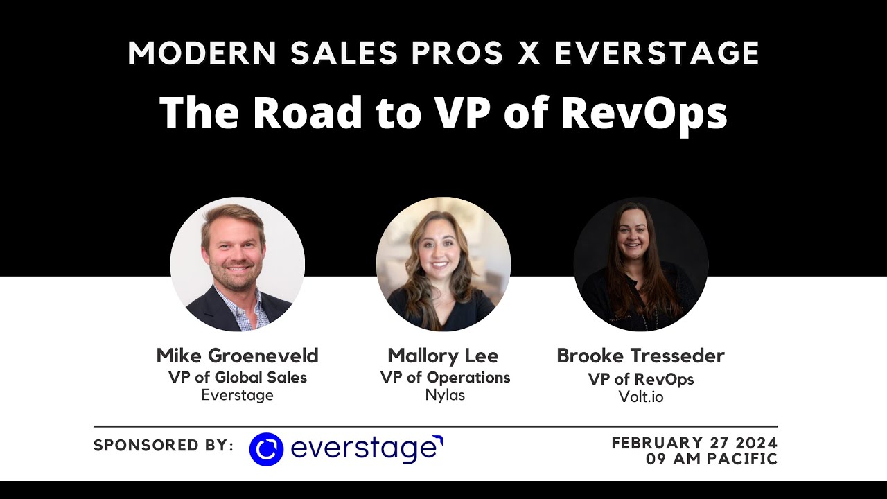 The Road to VP of RevOps - YouTube