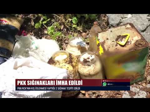 PKK SIĞINAKLARI İMHA EDİLDİ