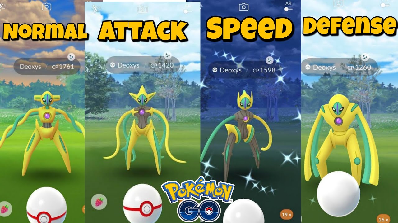 How to Get Every Form of Deoxys in Pokemon GO | Complete Deoxys Raid ...