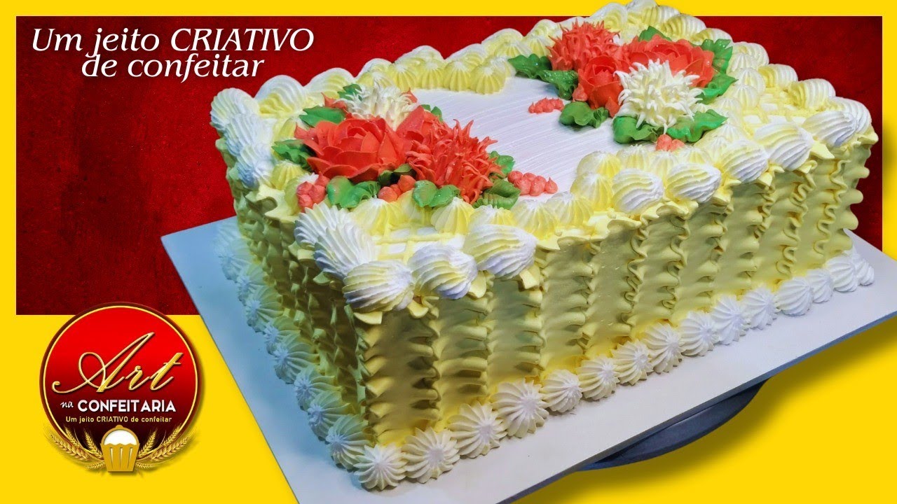 Uma Decoração de Bolo para você fazer - YouTube