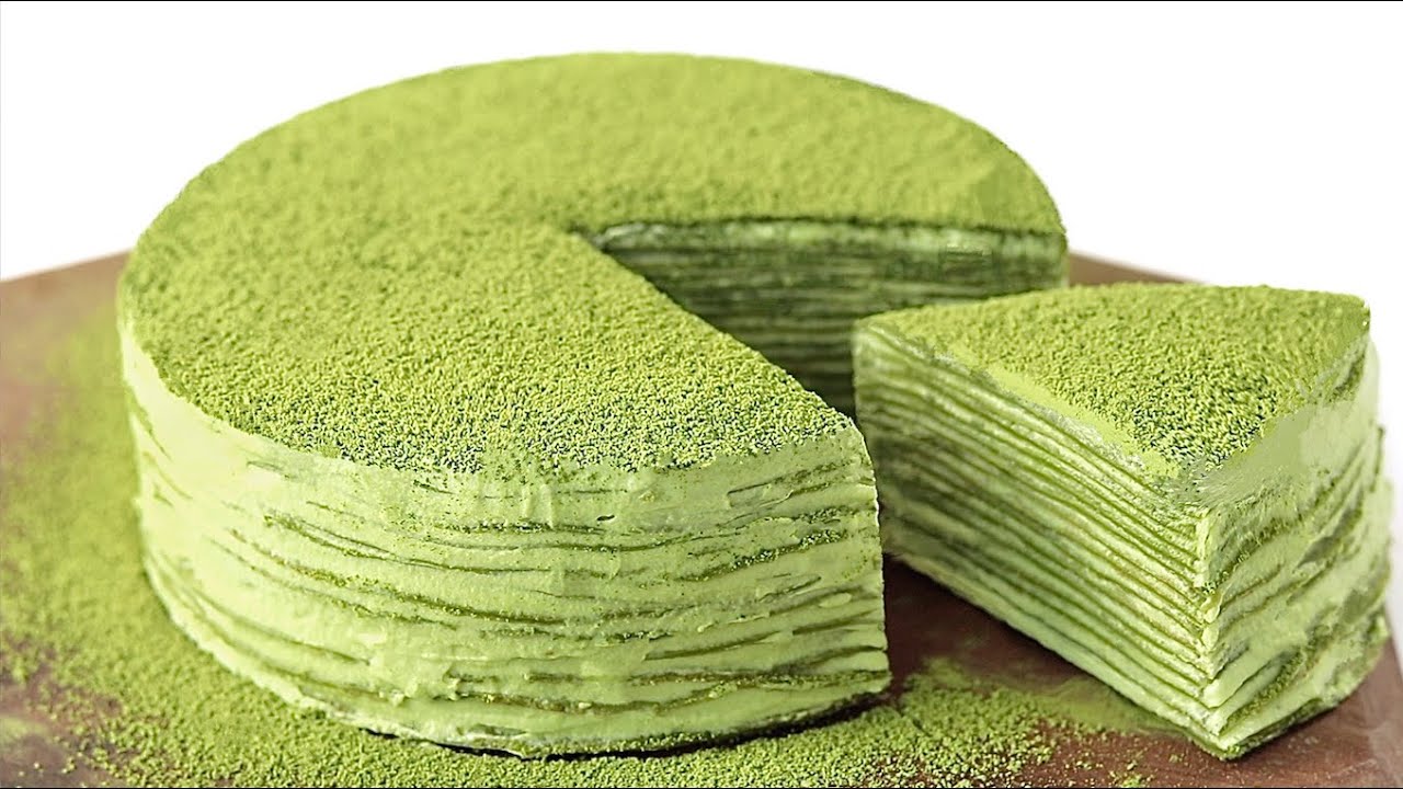 How to Make Matcha Mille Crepe Cake (Easy Recipe) - YouTube