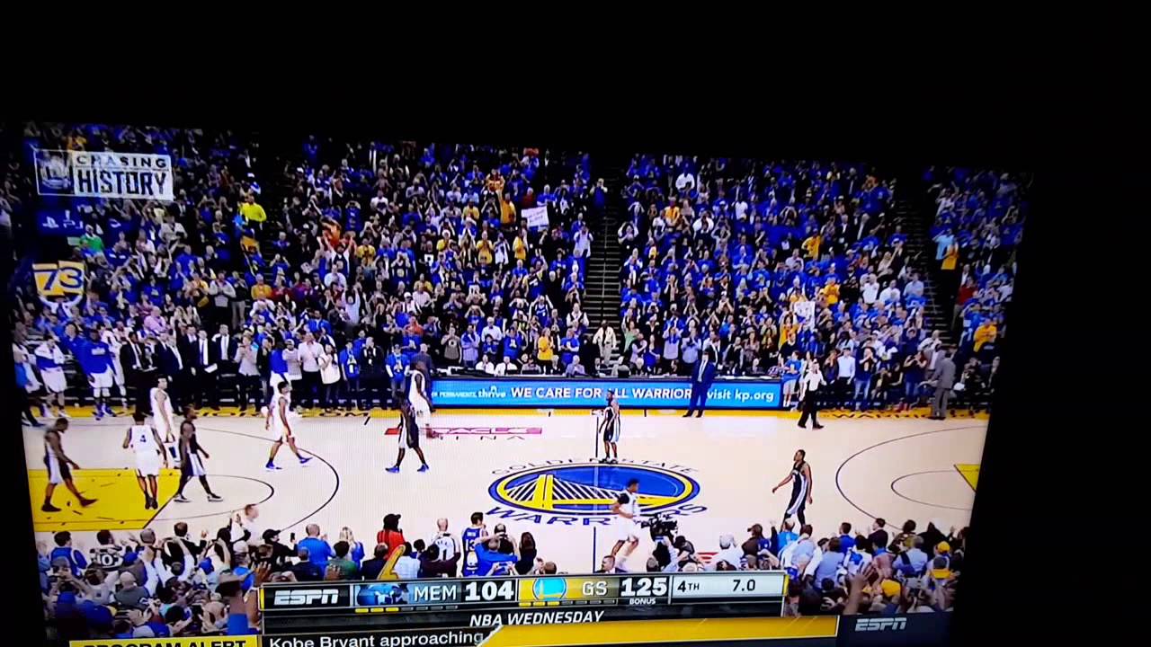 Warriors win! 73-9 best record in NBA history WATCH TILL THE END ...