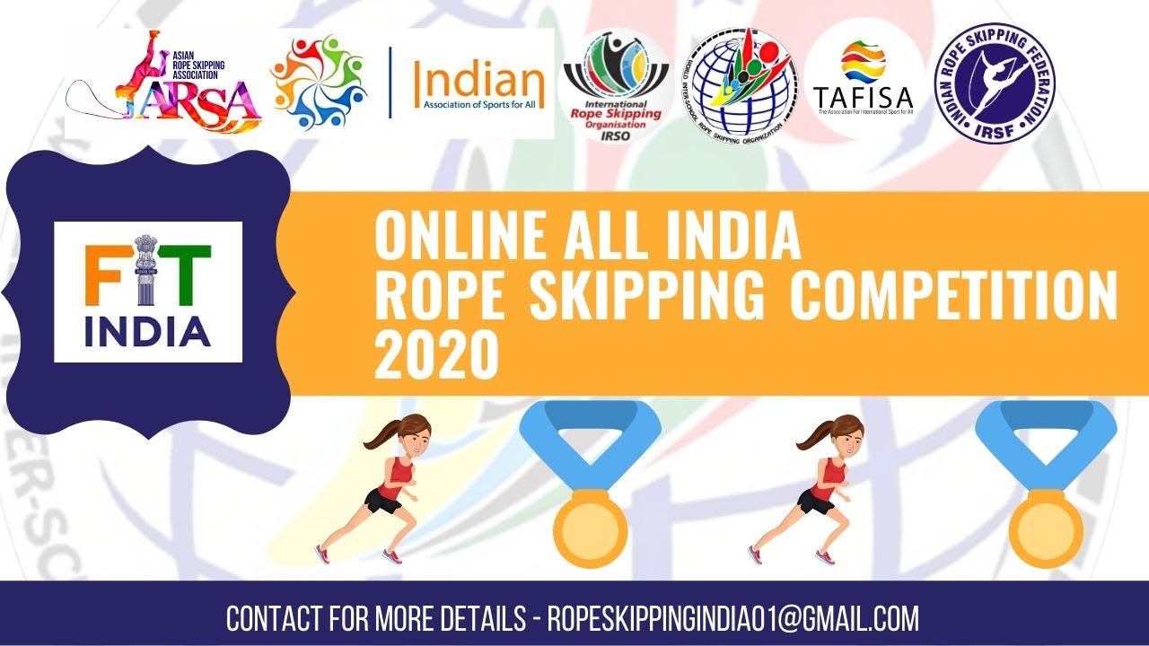 ONLINE ALL INDIA ROPE SKIPPING COMPETITION 2020. - YouTube