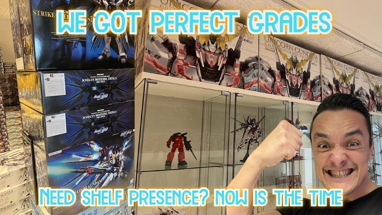 We got Gundam Perfect Grades and Mega Size!! Need shelf presence? Now ...