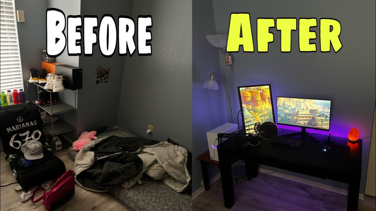 I Transformed My Messy Room Into My Dream Gaming Room! (Budget) - YouTube