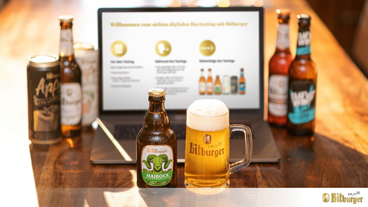 7. digitales Biertasting mit Bitburger - YouTube