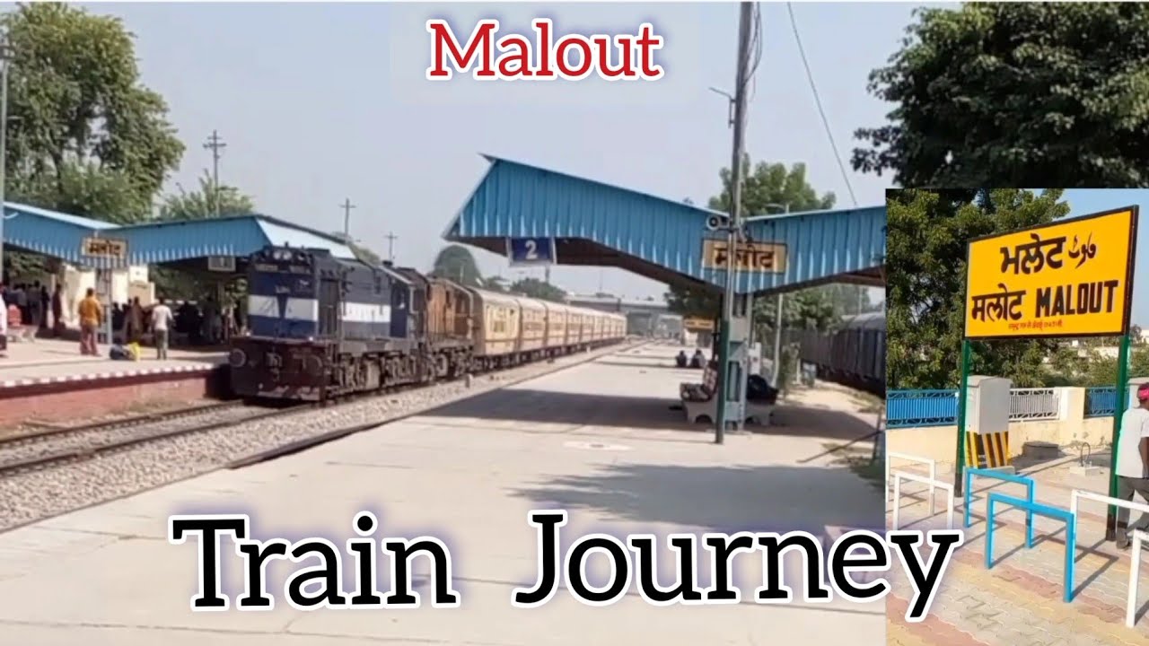 Train Journey Malout Railway Station - YouTube