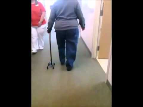 How to walk with a cane - YouTube