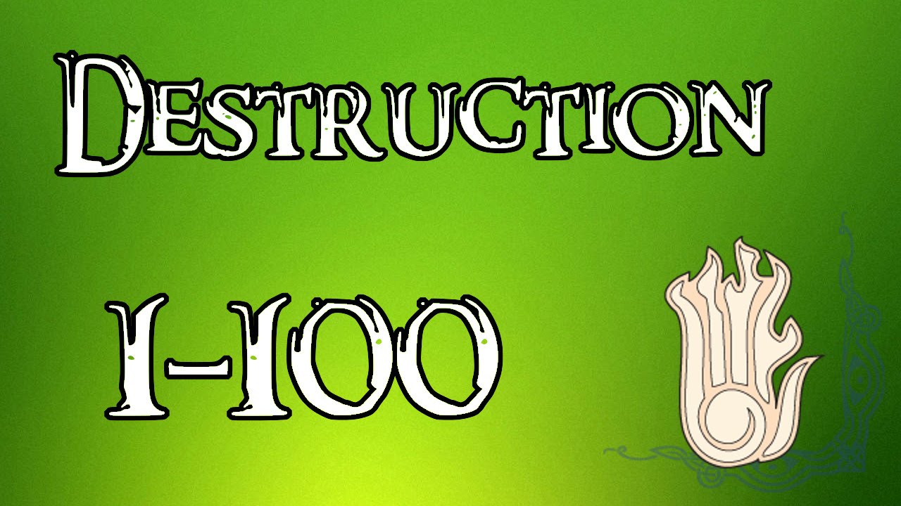 The Elder Scrolls V: Skyrim - Fastest way to 100 Destruction in Skyrim ...