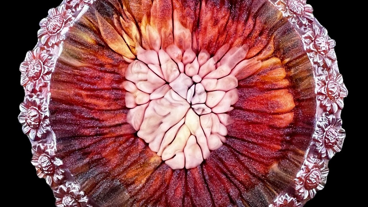 #230 Beautiful Flower Pour Tutorial in Epoxy Resin - YouTube