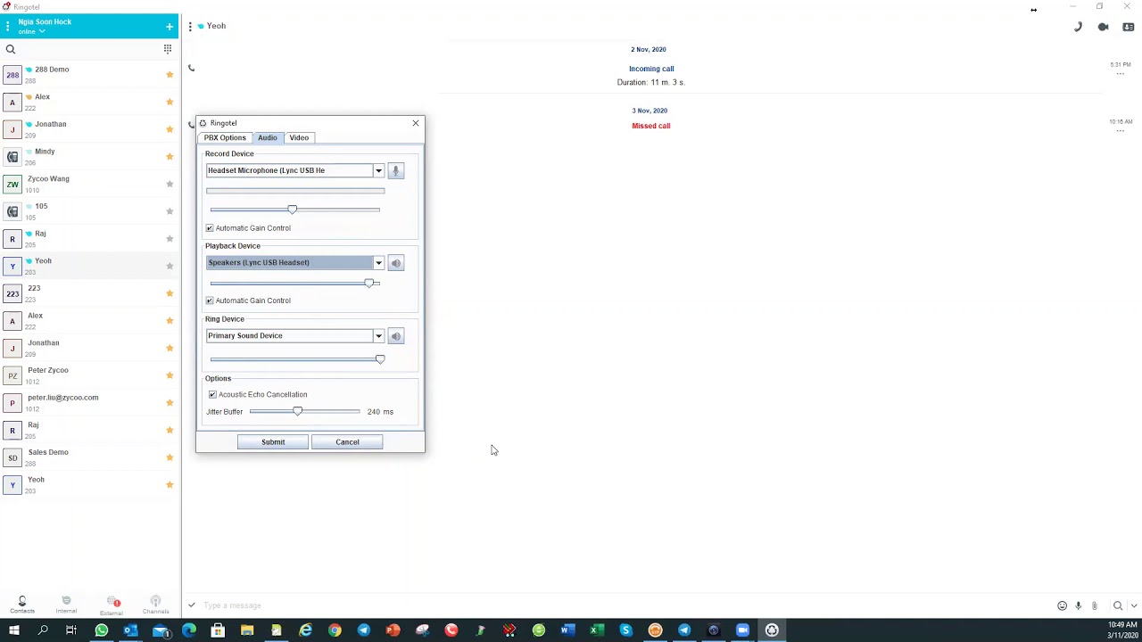 Ringotel UC PC Configuration demo - YouTube