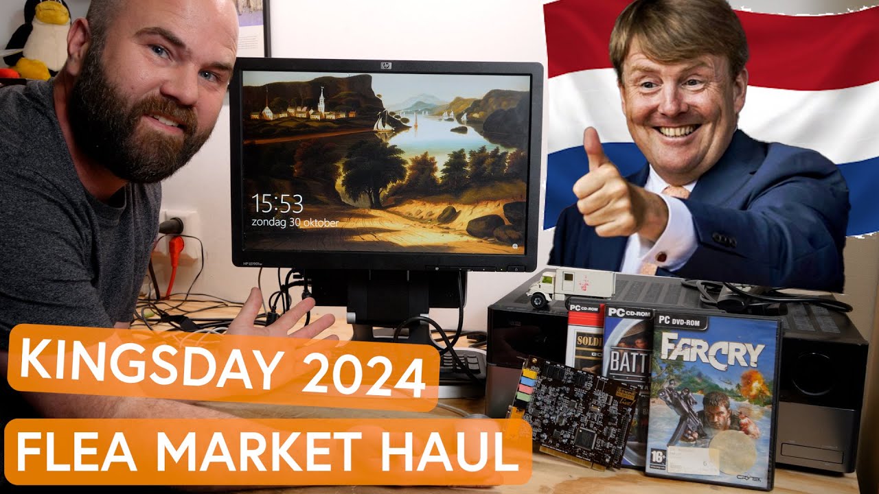 Kingsday Flea Markets Haul 2024! Retro Computer Edition! - YouTube