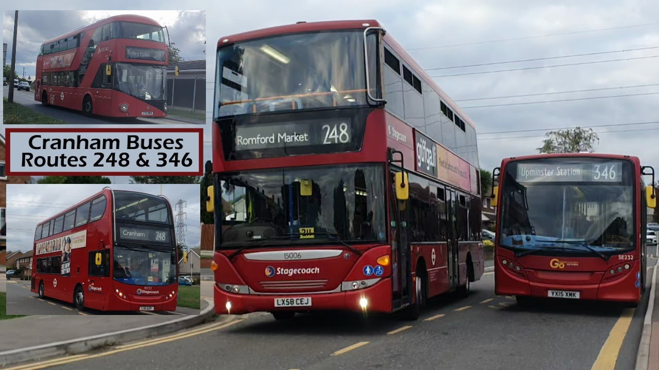 248 & 346 Buses in Cranham / Upminster Estate ( 248 SLN & AL ) - YouTube