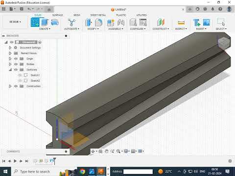 Connecting rod part 1 in FUSION 360 - YouTube