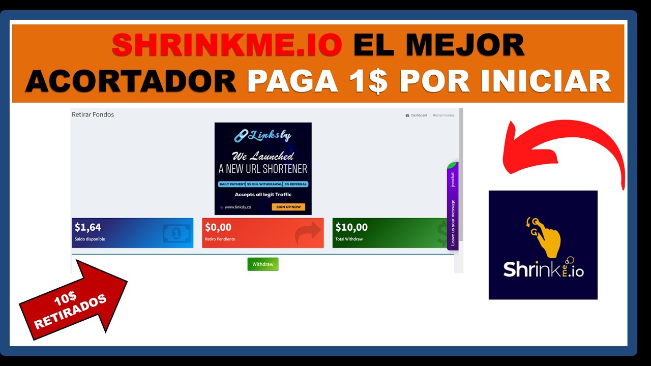 ¿ShrinkMe.io paga? $1 Por Registrarse Descubre cómo ganar dinero en ...