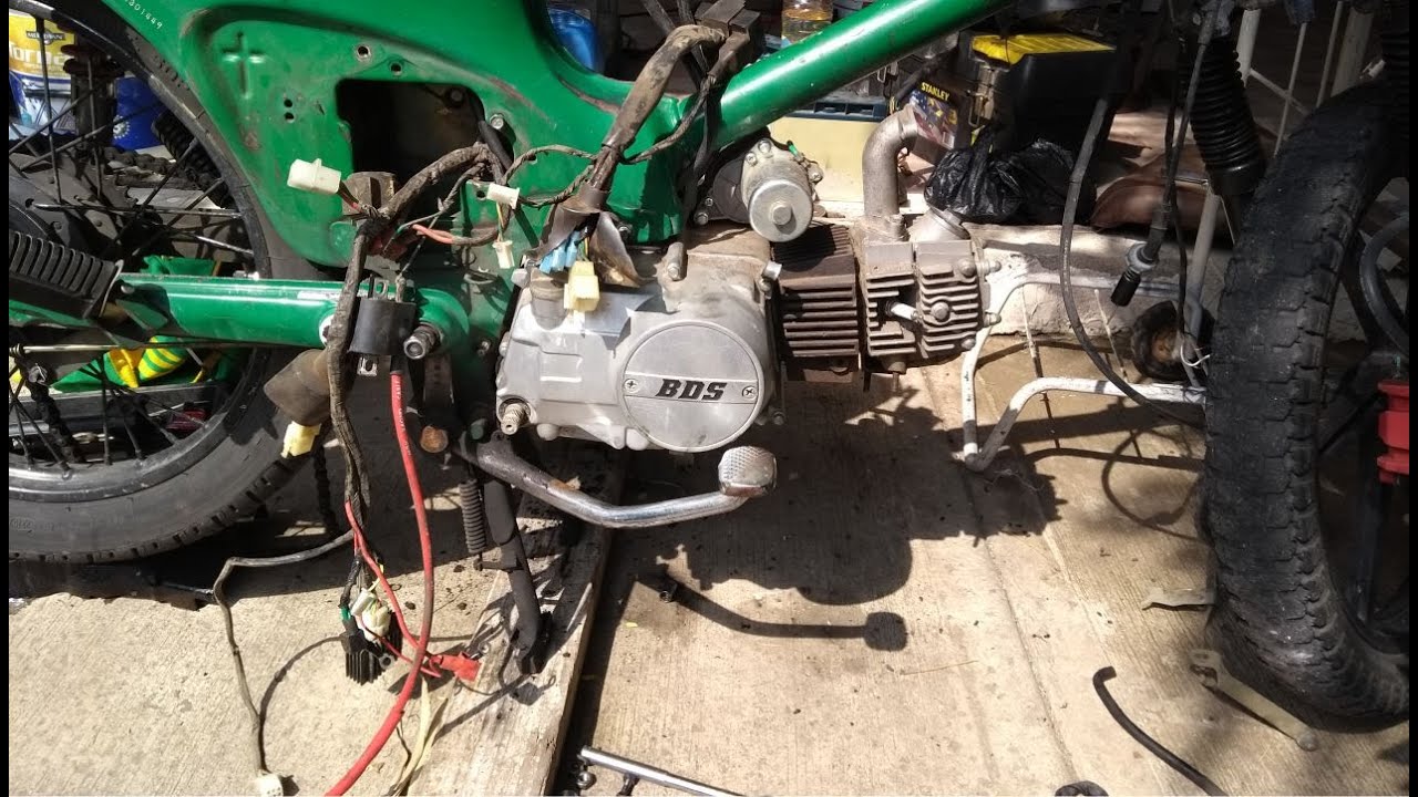 SWAP 110CC honda c90... (Cambiando motor honda) - YouTube
