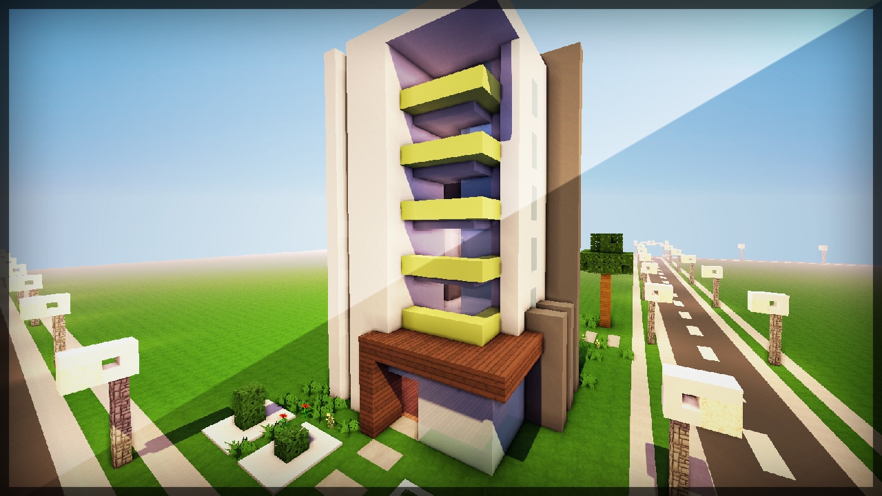 CONSTRUINDO PRÉDIO MODERNO - MINECRAFT - YouTube