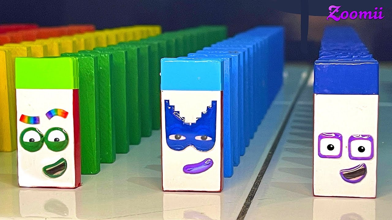 Numberblocks - Satisfying Video l Tips Dominoes Numberblocks #2 - YouTube