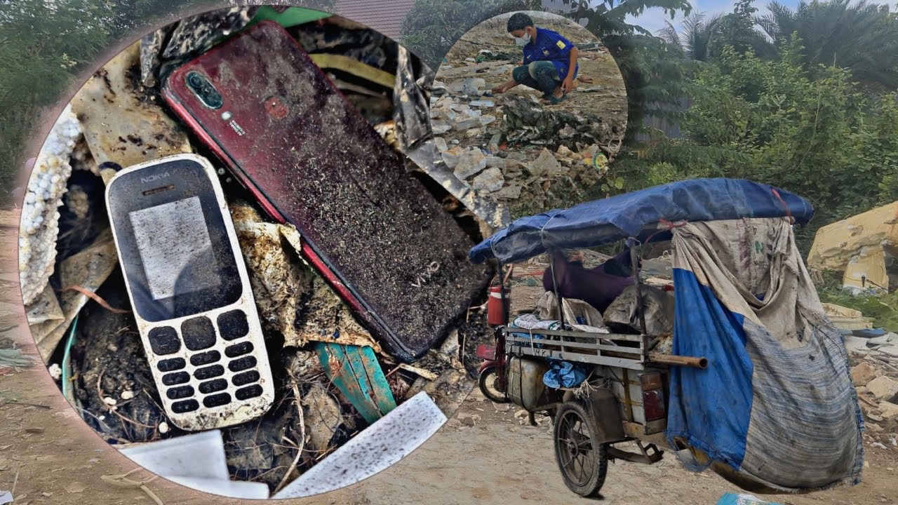 Looking for used phones in abandoned landfills !! Restoration broken ...
