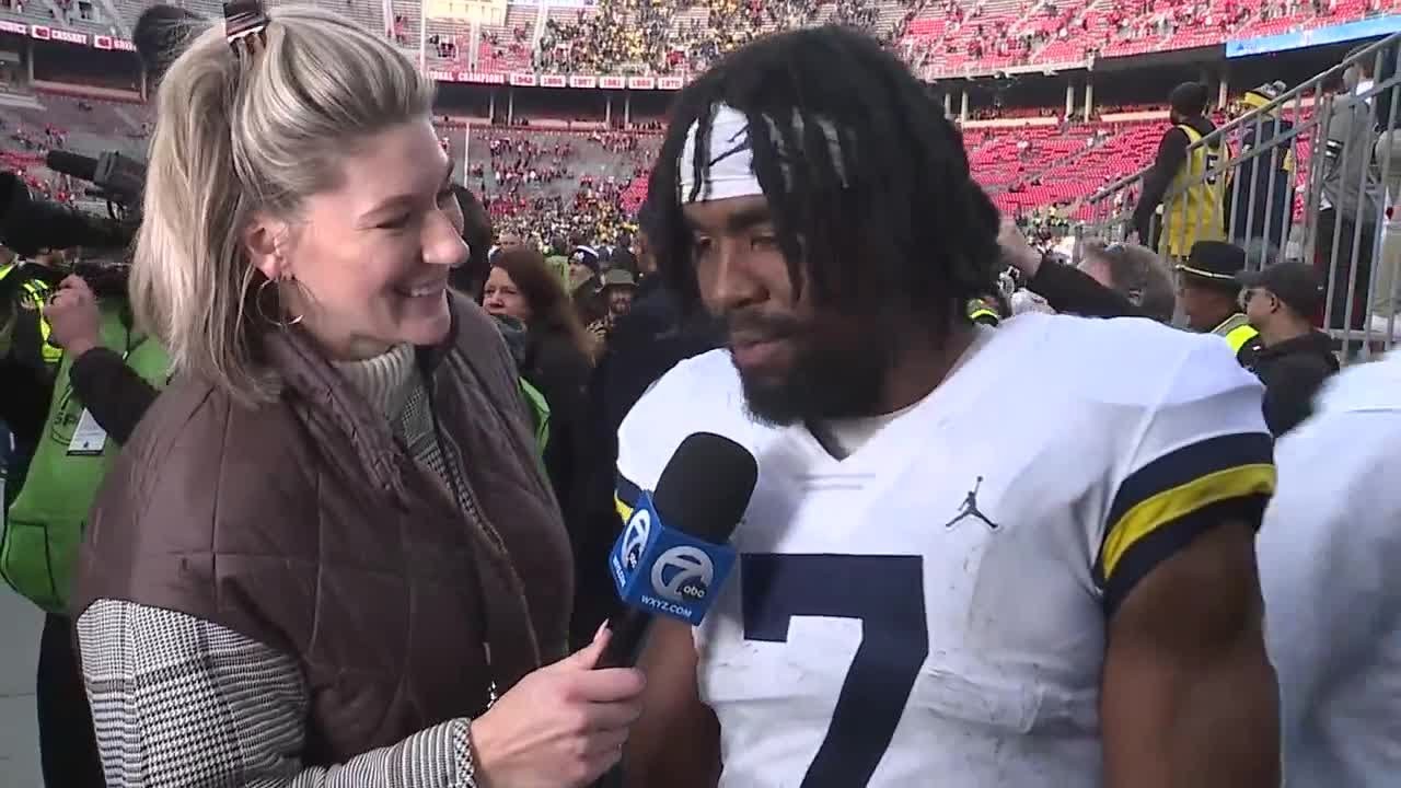 Donovan Edwards speaks after 200+ yard game in win over Ohio State ...