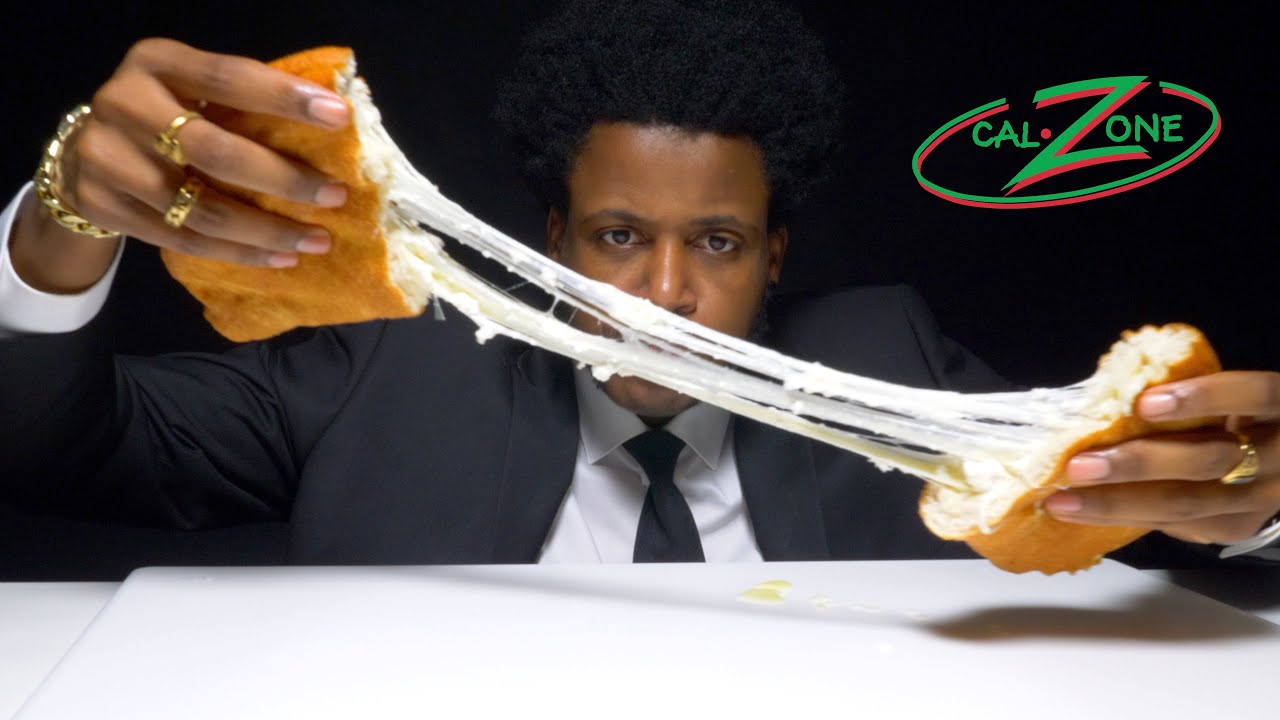 ASMR CHEESY CALZONE MUKBANG | BLCK ZOMBIE - YouTube