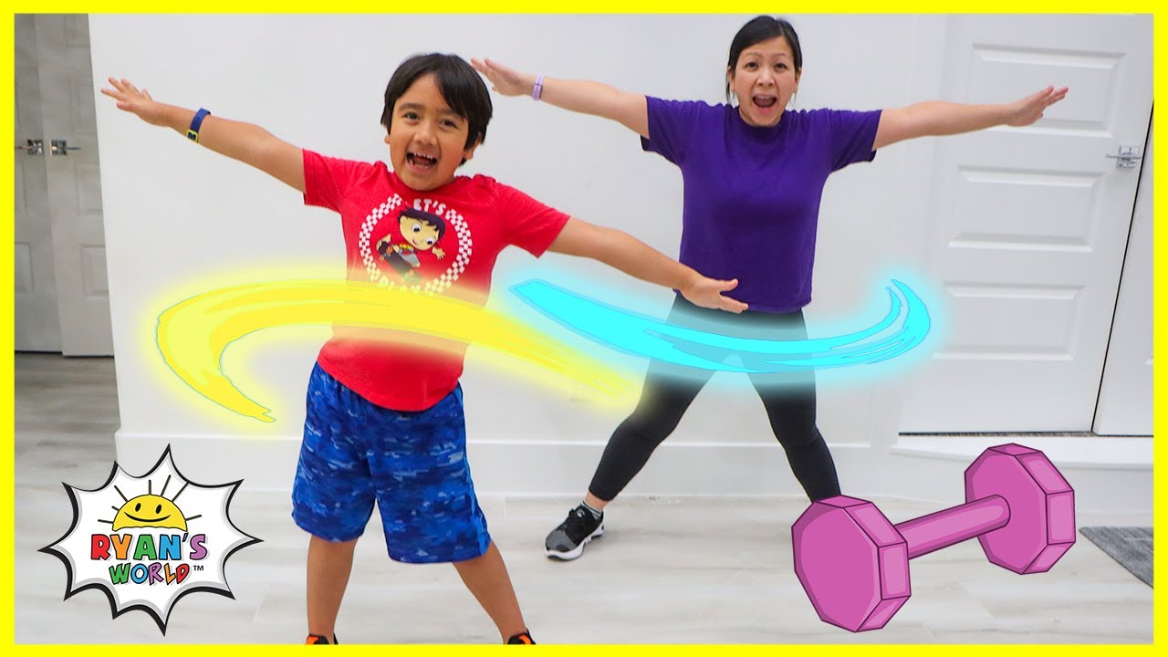 Kids Workout Exercise at home with Ryan!!! - YouTube