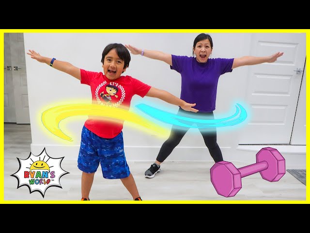 Kids Workout Exercise at home with Ryan!!! - Videos For Kids