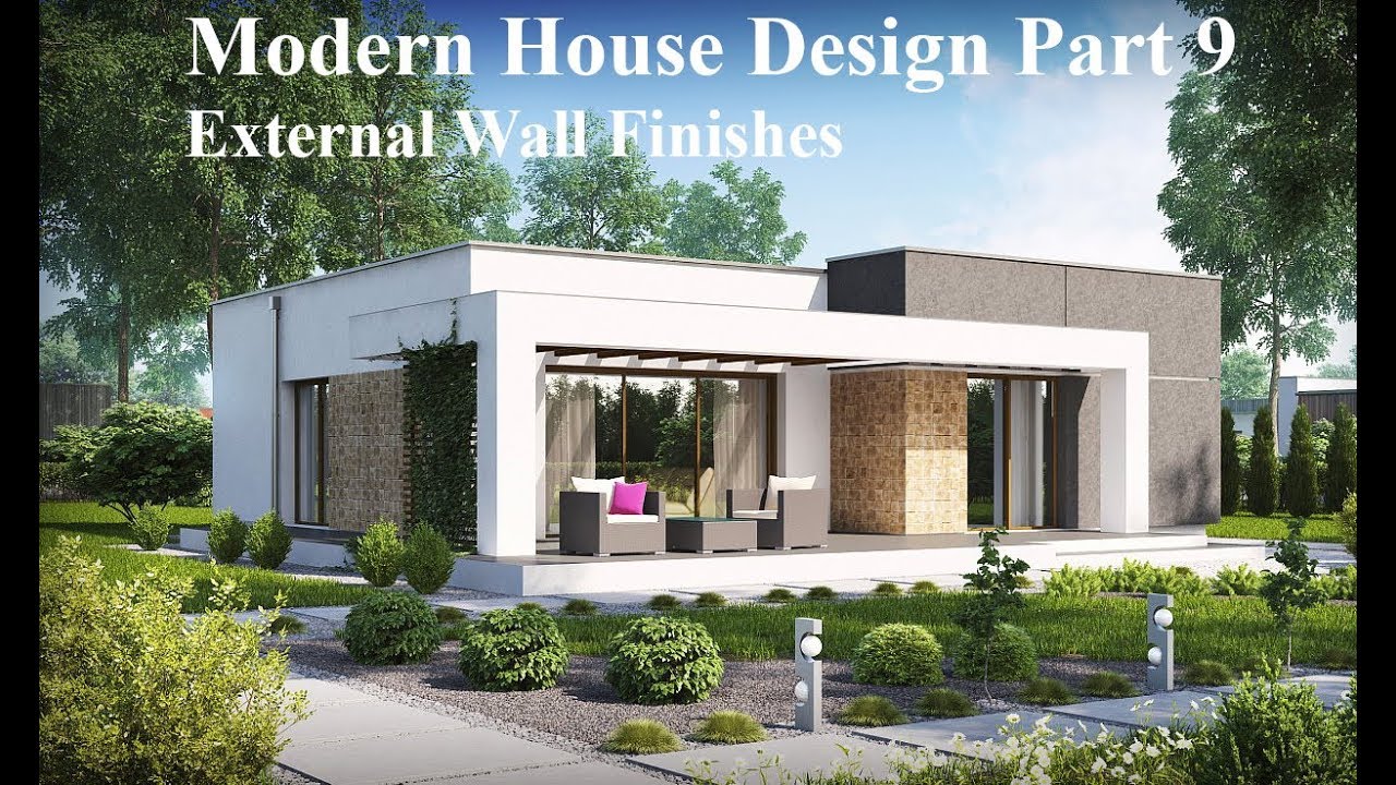 Revit Tutorial- Modern House Design Part 9 - External Wall Finishes ...