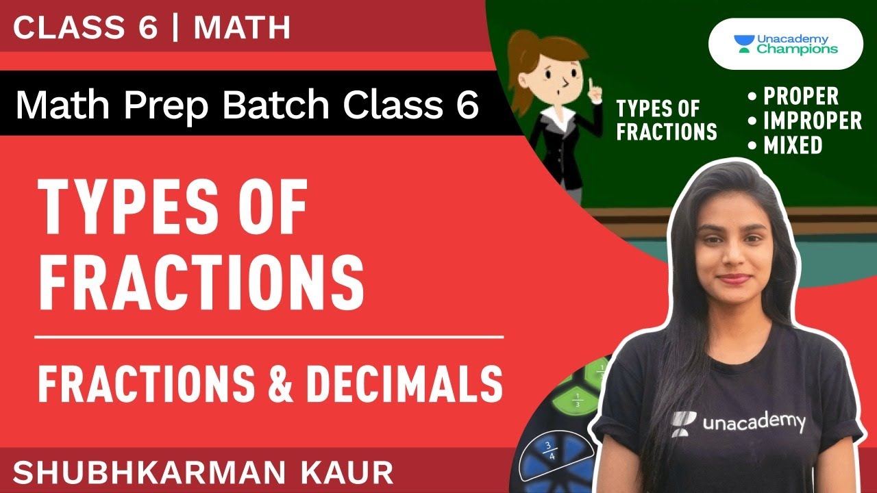 Types of Fractions | Fractions and Decimals | Math Prep Batch Class 6 ...