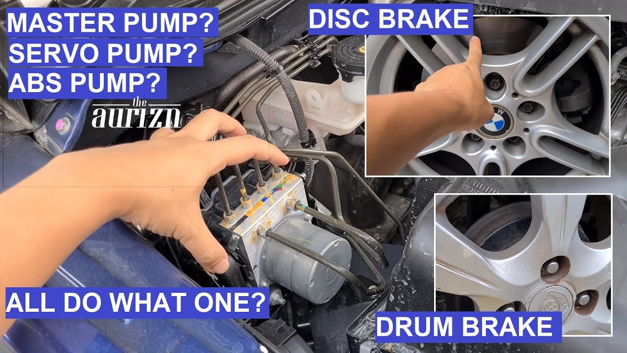 Brakes - Discs vs Drums, Functions of the Servo Pump, Master Pump, and ...