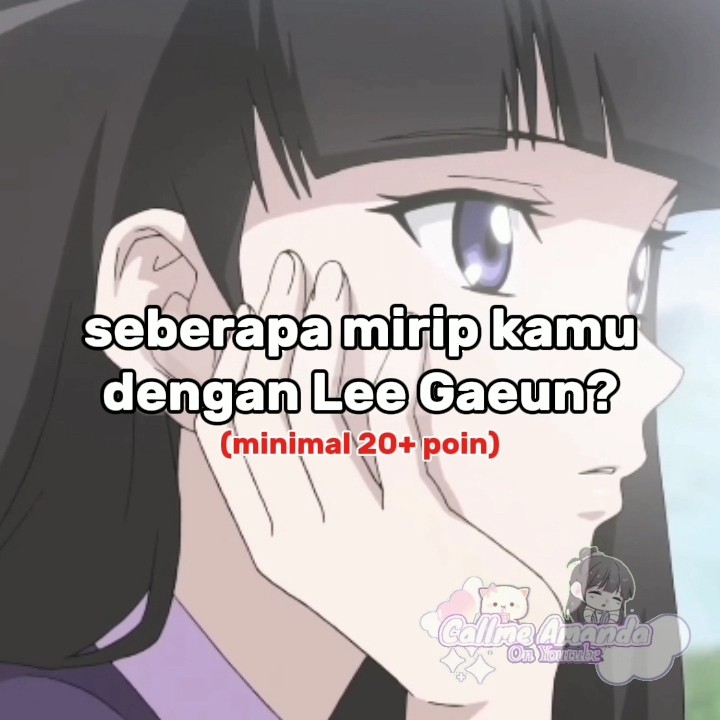 seberapa mirip kamu dengan lee gaeun? ||| ib?ypb #shinbihouseeditz # ...