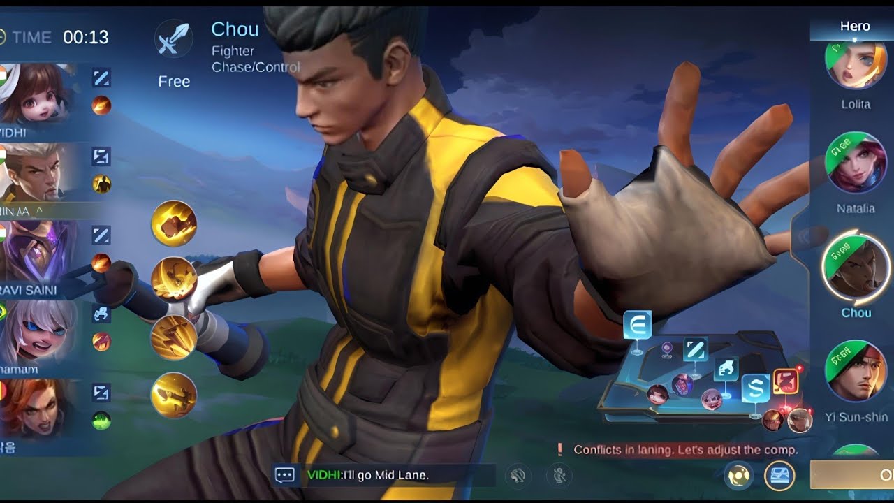 Unbeatable Chou Combo Master!💥Ultimate Knockout King in Mobile Legends ...