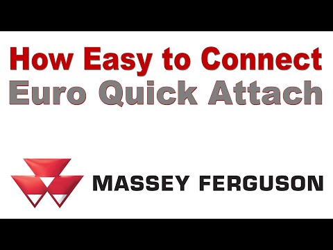 Easiest Way to Change Euro / Worldwide Quick Attach Implements: Massey Ferguson 900 Series Loaders