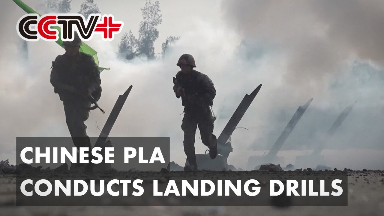 Chinese PLA Conducts Landing Drill to Enhance Combat, Defensive ...