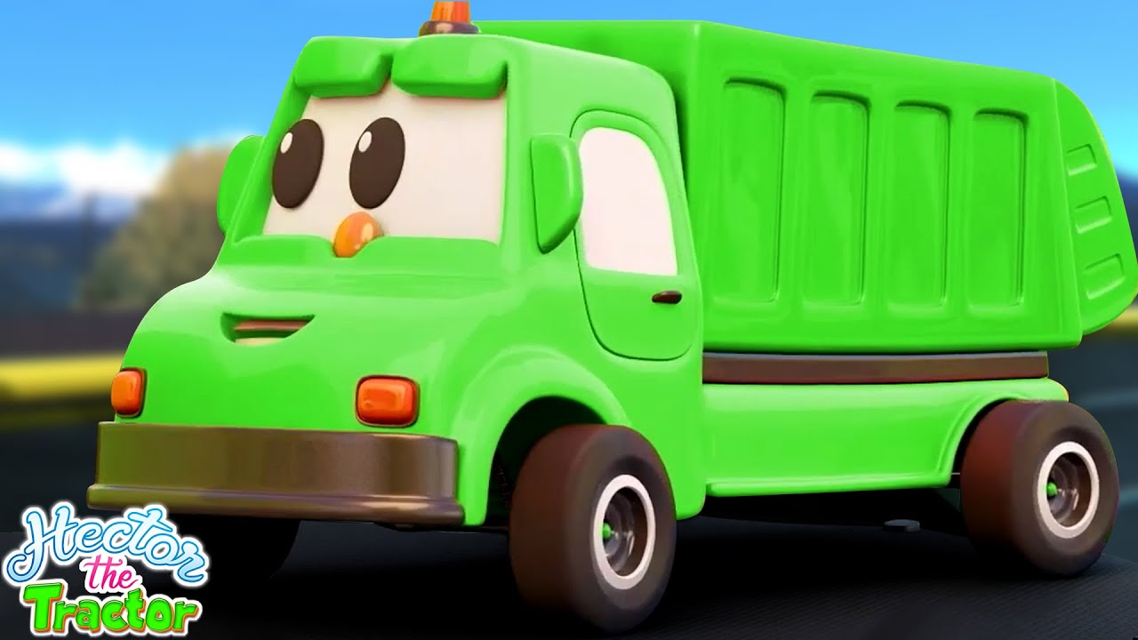 Five Little Garbage Trucks, Baby Shark Song + Cartoon Nursery Videos ...